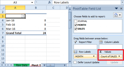 10 Best Steps to Build a Pivot Chart in Excel 2016 | eduCBA