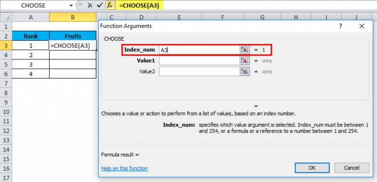 CHOOSE Function in Excel (Formula, Examples) | How to use CHOOSE?