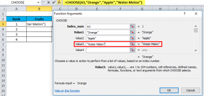 CHOOSE Function in Excel (Formula, Examples) | How to use CHOOSE?