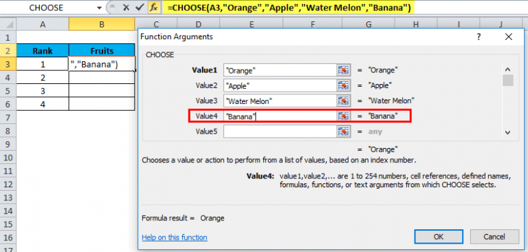 CHOOSE Function in Excel (Formula, Examples) | How to use CHOOSE?