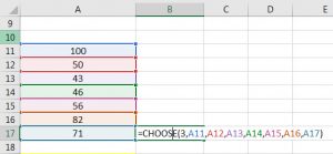 CHOOSE Function in Excel (Formula, Examples) | How to use CHOOSE?