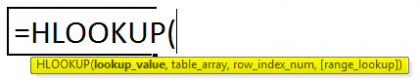 HLOOKUP in Excel - Definition, Formula, Working, and Examples