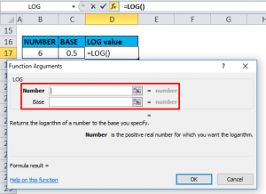 LOG in Excel (Formula, Examples) | How to Use LOG Function?