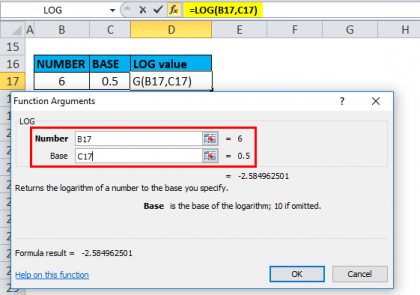 LOG in Excel (Formula, Examples) | How to Use LOG Function?