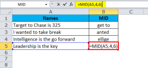 Mid in Excel (Formula, Examples) | How to use Mid Function?