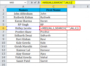 Mid in Excel (Formula, Examples) | How to use Mid Function?