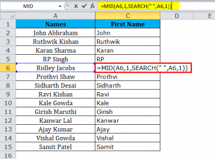 Mid in Excel (Formula, Examples) | How to use Mid Function?