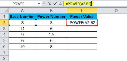 POWER in Excel (Formula, Examples) | How to Use POWER Function?