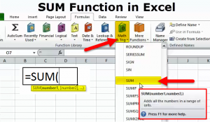 Excel Sum Formula - Meaning, Features & Function Use | Educba