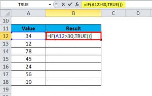 TRUE Function in Excel (Formula, Examples) | How to use TRUE Function