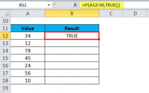 TRUE Function in Excel (Formula, Examples) | How to use TRUE Function