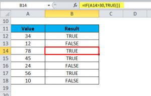TRUE Function in Excel (Formula, Examples) | How to use TRUE Function