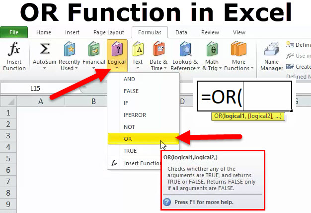OR In Excel Formula Examples How To Use OR Function In Excel 