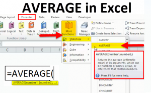 AVERAGE in Excel (Formula, Examples) | How to Use AVERAGE Function
