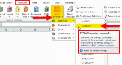 AVERAGE in Excel (Formula, Examples) | How to Use AVERAGE Function