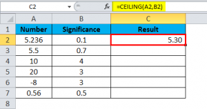 CEILING in Excel (Formula,Examples) | How to Use CEILING in Excel?