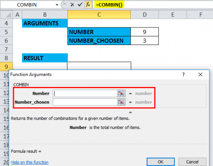 COMBIN in Excel (Formula, Examples) | How to Use COMBIN Function?