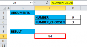 COMBIN in Excel (Formula, Examples) | How to Use COMBIN Function?