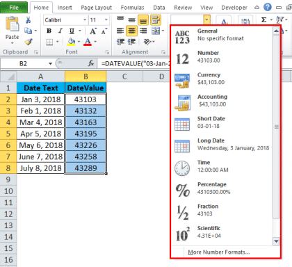 DATEVALUE in Excel (Formula, Examples) | Use of DATEVALUE Function