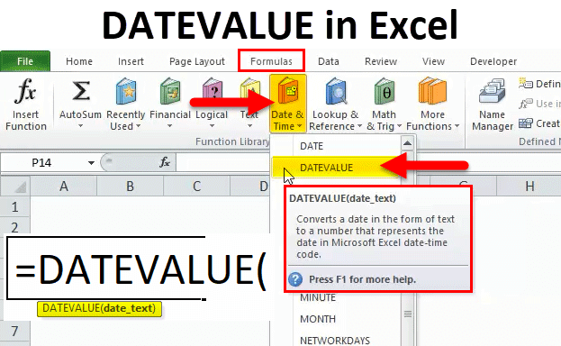 DATEVALUE In Excel Formula Examples Use Of DATEVALUE Function