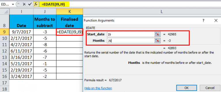 EDATE in Excel (Formula, Examples) | How to Use EDATE in Excel