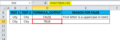 EXACT Function in Excel (Formula, Examples) | How to Use EXACT?