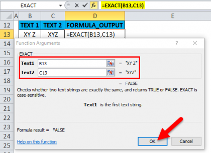 EXACT Function in Excel (Formula, Examples) | How to Use EXACT?
