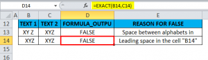 EXACT Function in Excel (Formula, Examples) | How to Use EXACT?