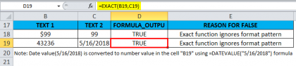 EXACT Function in Excel (Formula, Examples) | How to Use EXACT?