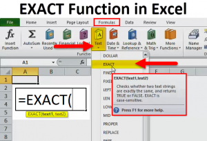 EXACT Function in Excel (Formula, Examples) | How to Use EXACT?