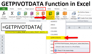 GETPIVOTDATA in Excel (Formula,Examples) | Use of GETPIVOTDATA