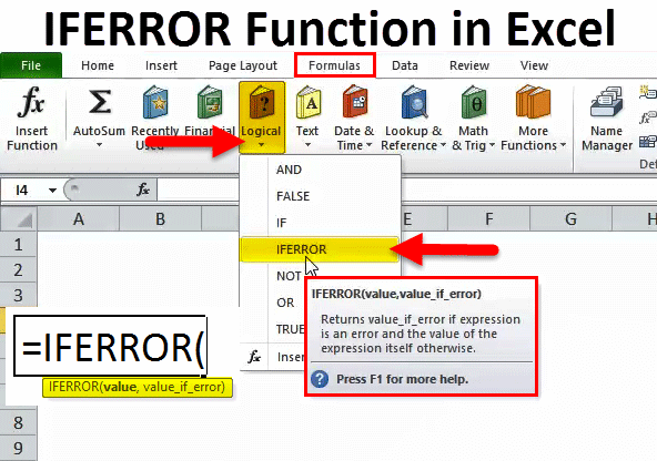 IFERROR In Excel Formula Examples How To Use IFERROR Function 