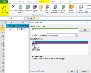 INT in Excel (Formula, Examples) | How to Use INT Function?