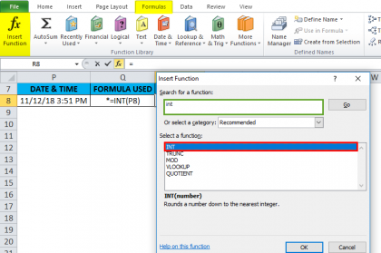 INT in Excel (Formula, Examples) | How to Use INT Function?
