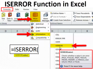 ISERROR in Excel (Formula,Examples) | How to Use ISERROR Function?