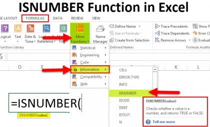 ISNUMBER in Excel (Formula, Examples) | How to use ISNUMBER?