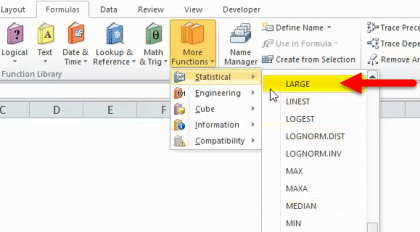 LARGE Function in Excel (Formula, Examples) | How to Use LARGE?