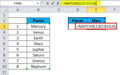 MATCH in Excel (Formula, Examples) | How to Use MATCH Function?