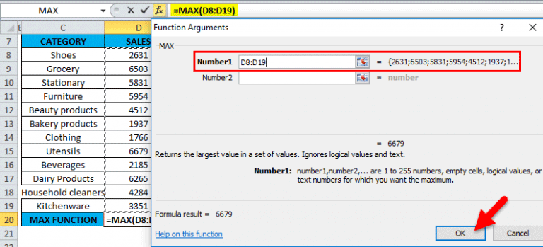 Max In Excel Formula Examples How To Use Max Function