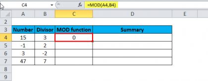 MOD in Excel (Formula, Examples) | How to Use MOD Function in Excel?
