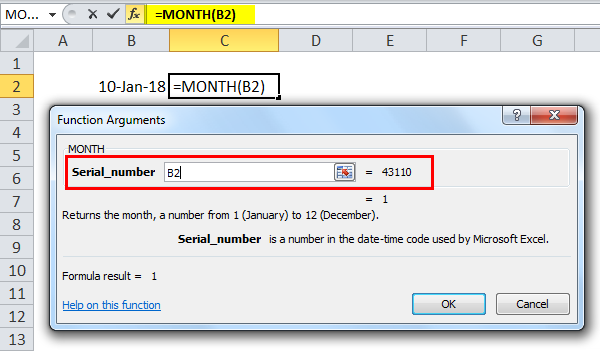 MONTH In Excel Formula Examples How To Use MONTH Function 