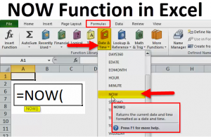 NOW Function in Excel (Formula, Examples) | How to Use NOW in Excel?