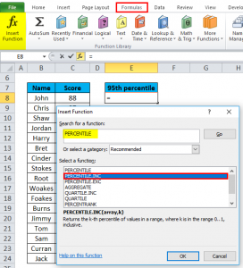 PERCENTILE in Excel (Formula, Examples) | How to Use PERCENTILE?