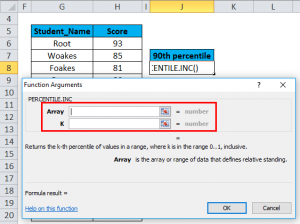 PERCENTILE in Excel (Formula, Examples) | How to Use PERCENTILE?