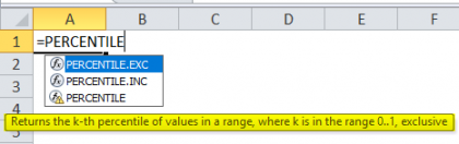 PERCENTILE in Excel (Formula, Examples) | How to Use PERCENTILE?