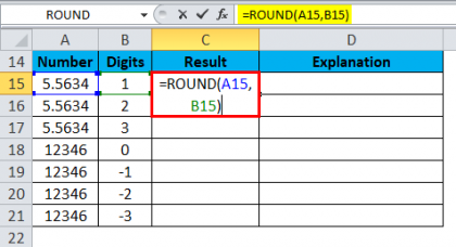 ROUND in Excel (Formula, Examples) | How to Use ROUND Function?
