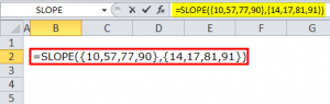 SLOPE Function in Excel (Formula, Examples) | How to Use SLOPE?