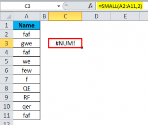SMALL Function in Excel (Formula, Examples) | How to use SMALL?