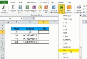 TAN in Excel (Formula, Examples) | How to Use TAN Function in Excel?