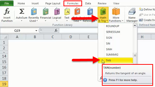 TAN In Excel Formula Examples How To Use TAN Function In Excel 
